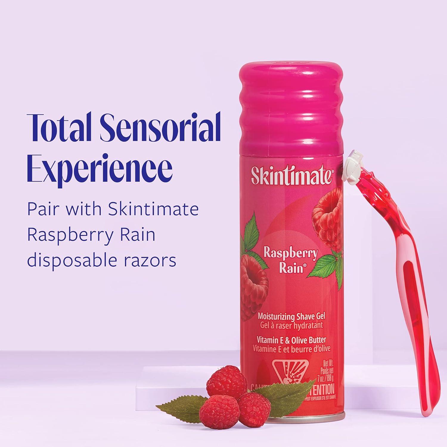 Skintimate Raspberry Rain Shave Gel for Women 7oz - Pack of 3 ...