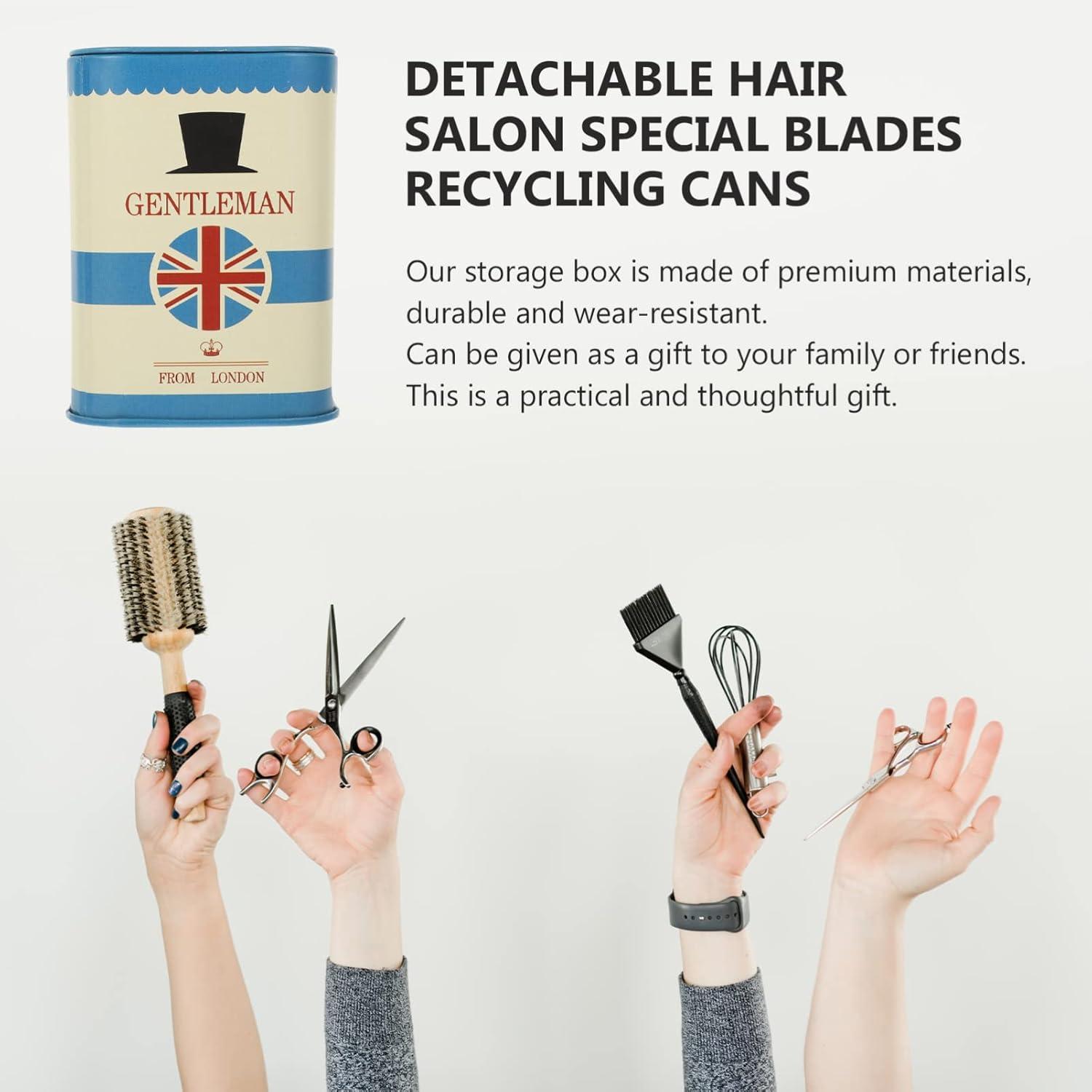 Housoutil Razor Blade Storage Box for Men | Removable Container for ...