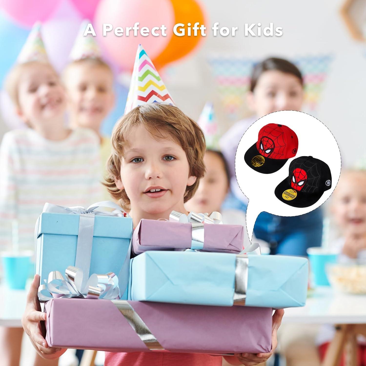 Spiderman Cap for Kids - 2-Piece Superhero Baseball Hat | Adjustable ...