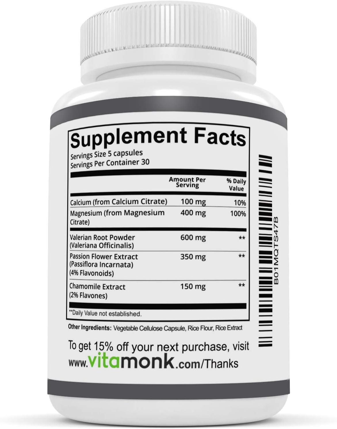 VitaMonk Relaxeril All-Natural Muscle Relaxer Supplement - Muscle ...