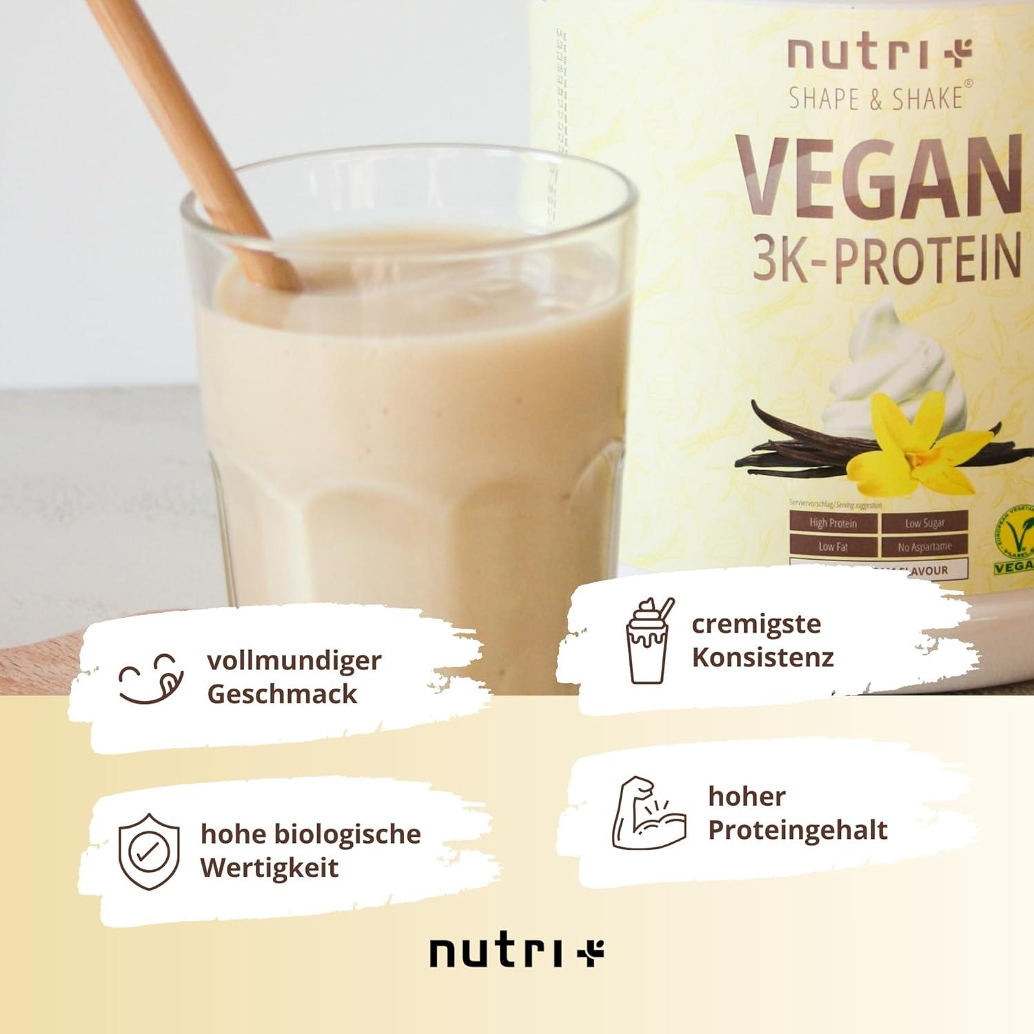 Nutri+ Vegan Protein Sampling Set - 10x30g Mix Test Package - Chocolate ...