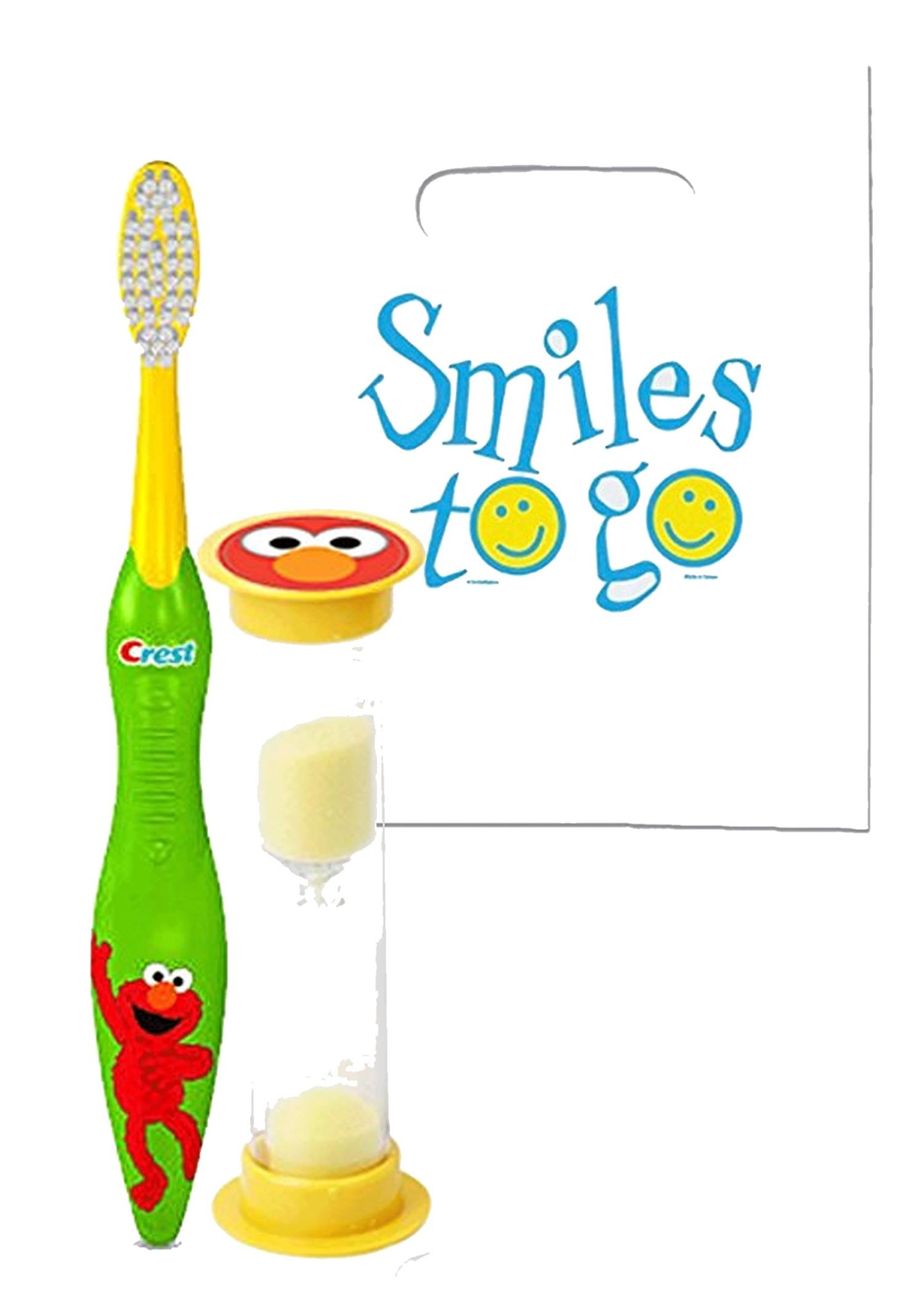 Sesame Street Elmo 2pc Oral Hygiene Bundle - Soft Manual Toothbrush ...