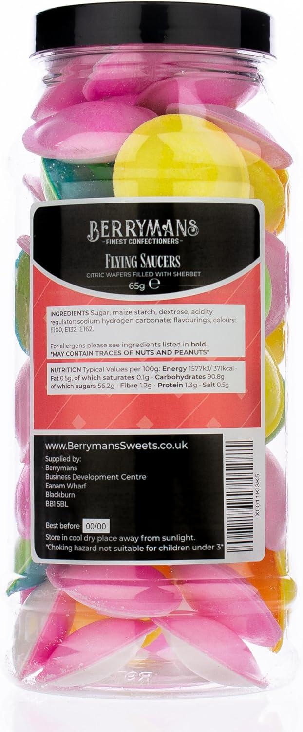 Original Flying Saucer Sweets Flying Saucers Retro Sweets Gift Jar By ...