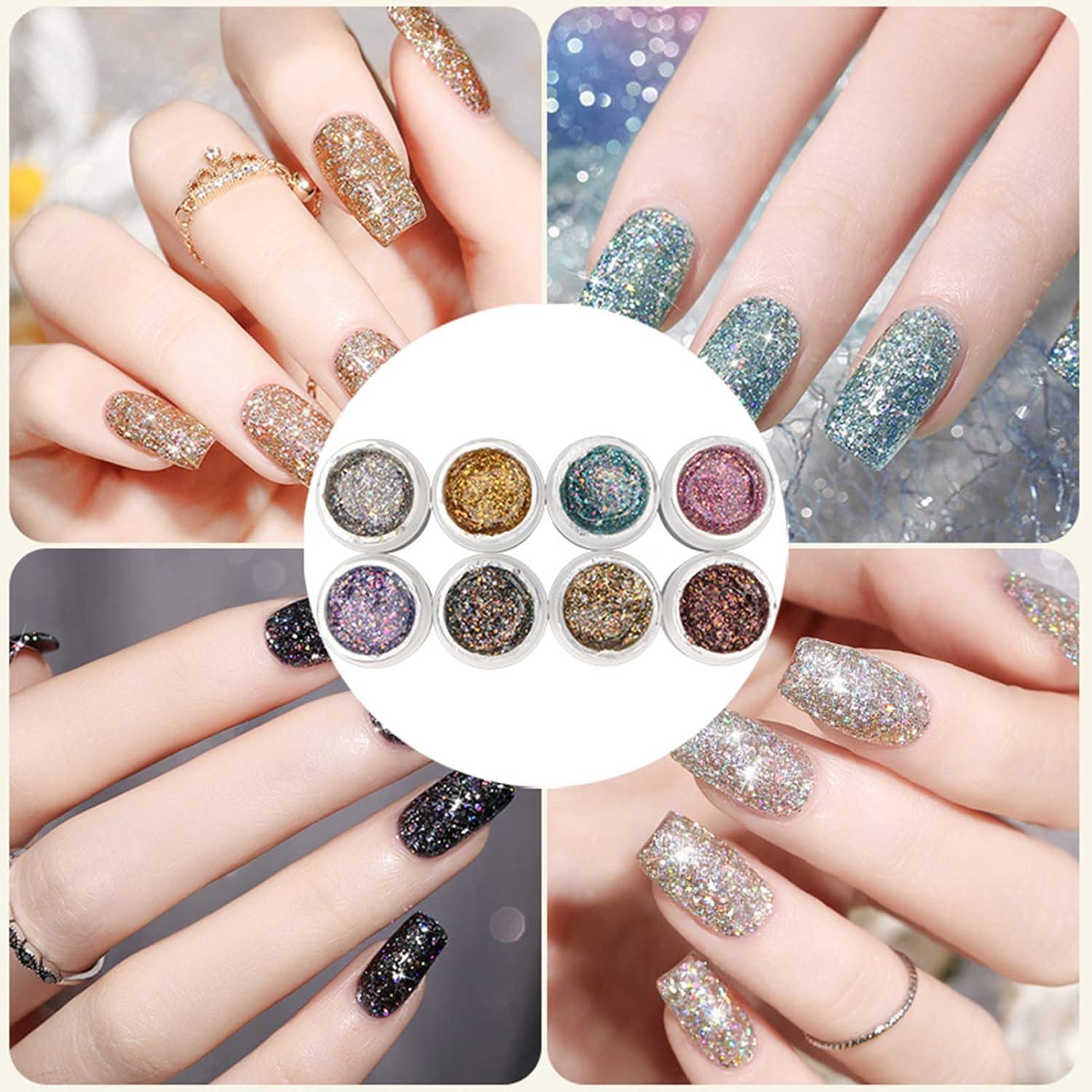 glitter shellac polish