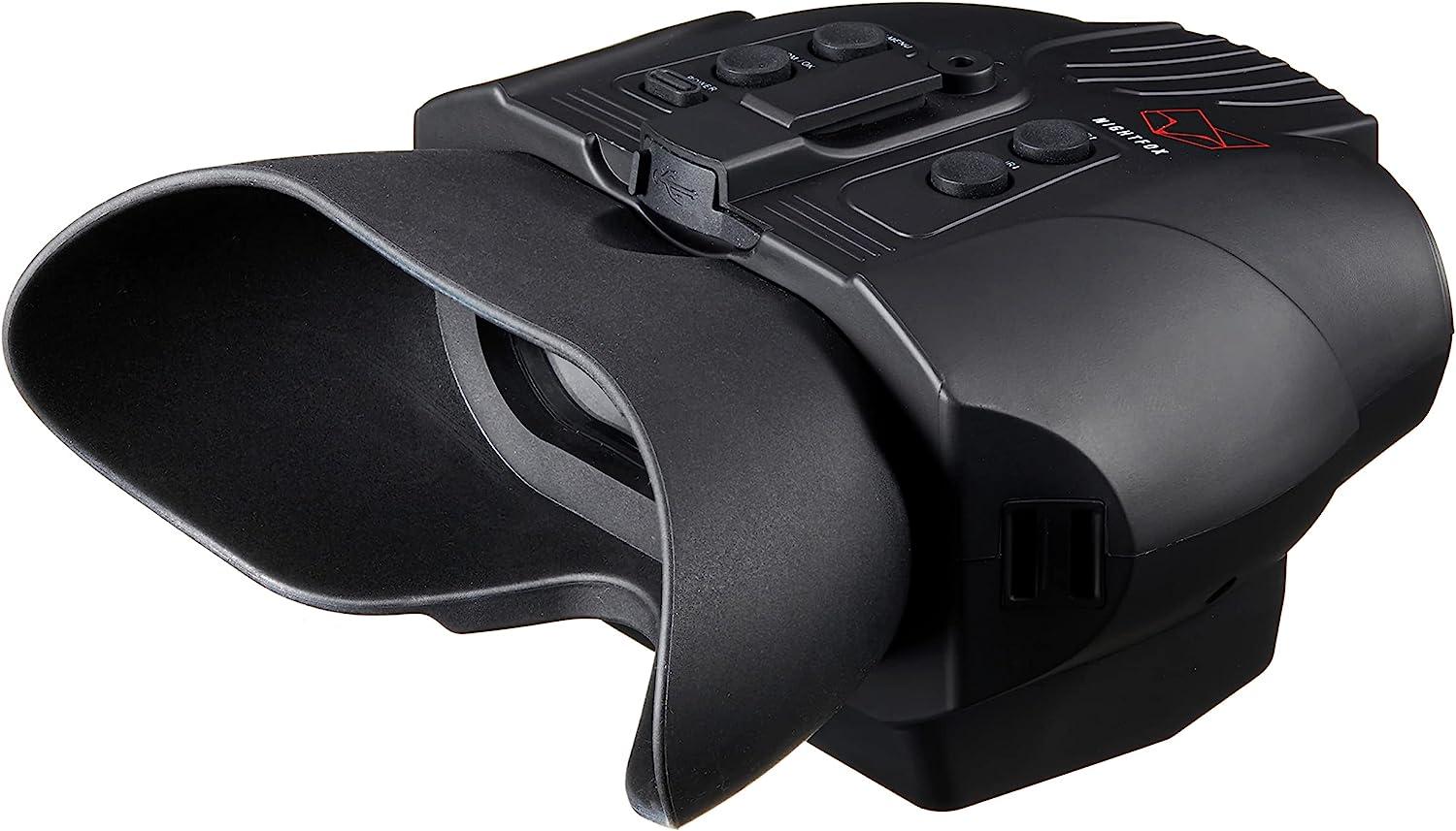 NIGHTFOX Red HD Digital Night Vision Goggles | 1x Magnification, Extra ...