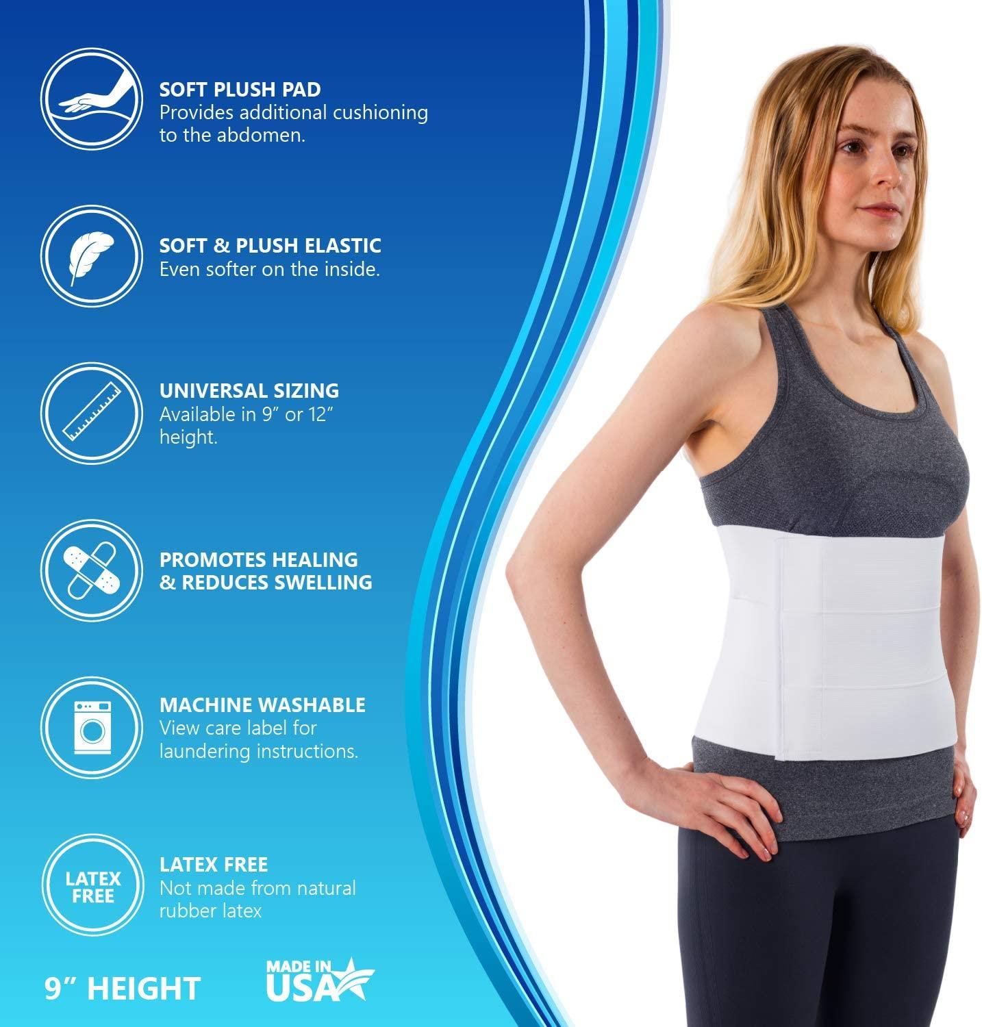 NYOrtho Plush Stomach Abdominal Binder - Latex-Free Wrap for Men ...