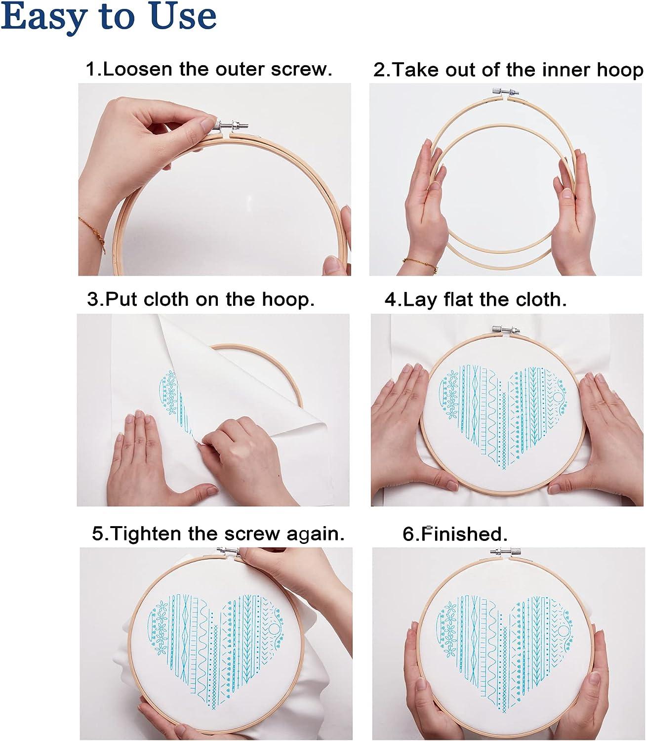 Embroidery Stitch Practice Kit for Beginners - Learn 37 Stitches with ...