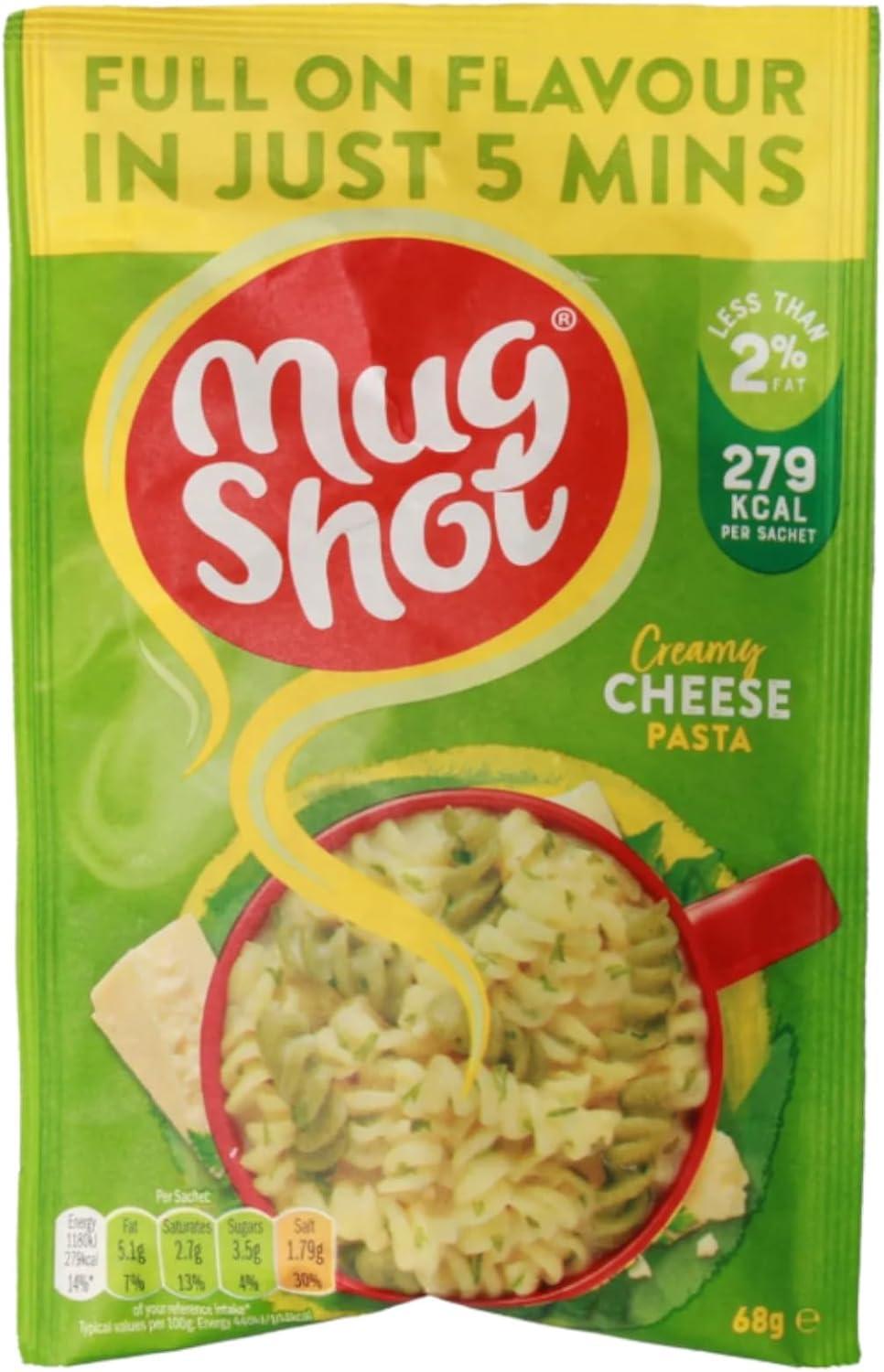 Instant Pasta Variety Bundle 366g - Mugshot Creamy Cheese Cajun & Roast ...