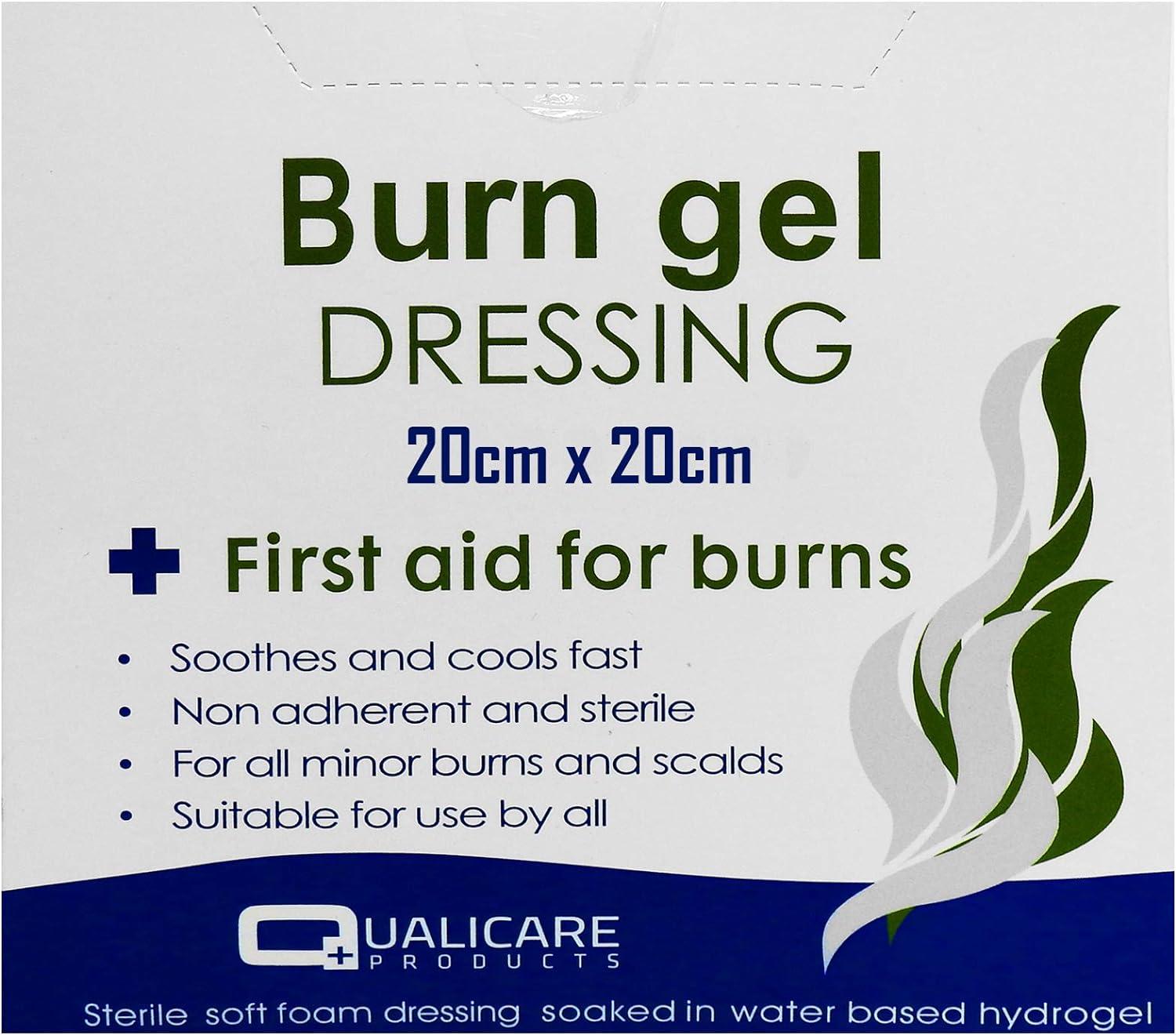 10x Large 20cm x 20cm Non-Adherent Burn Wound Dressing Pads for First ...