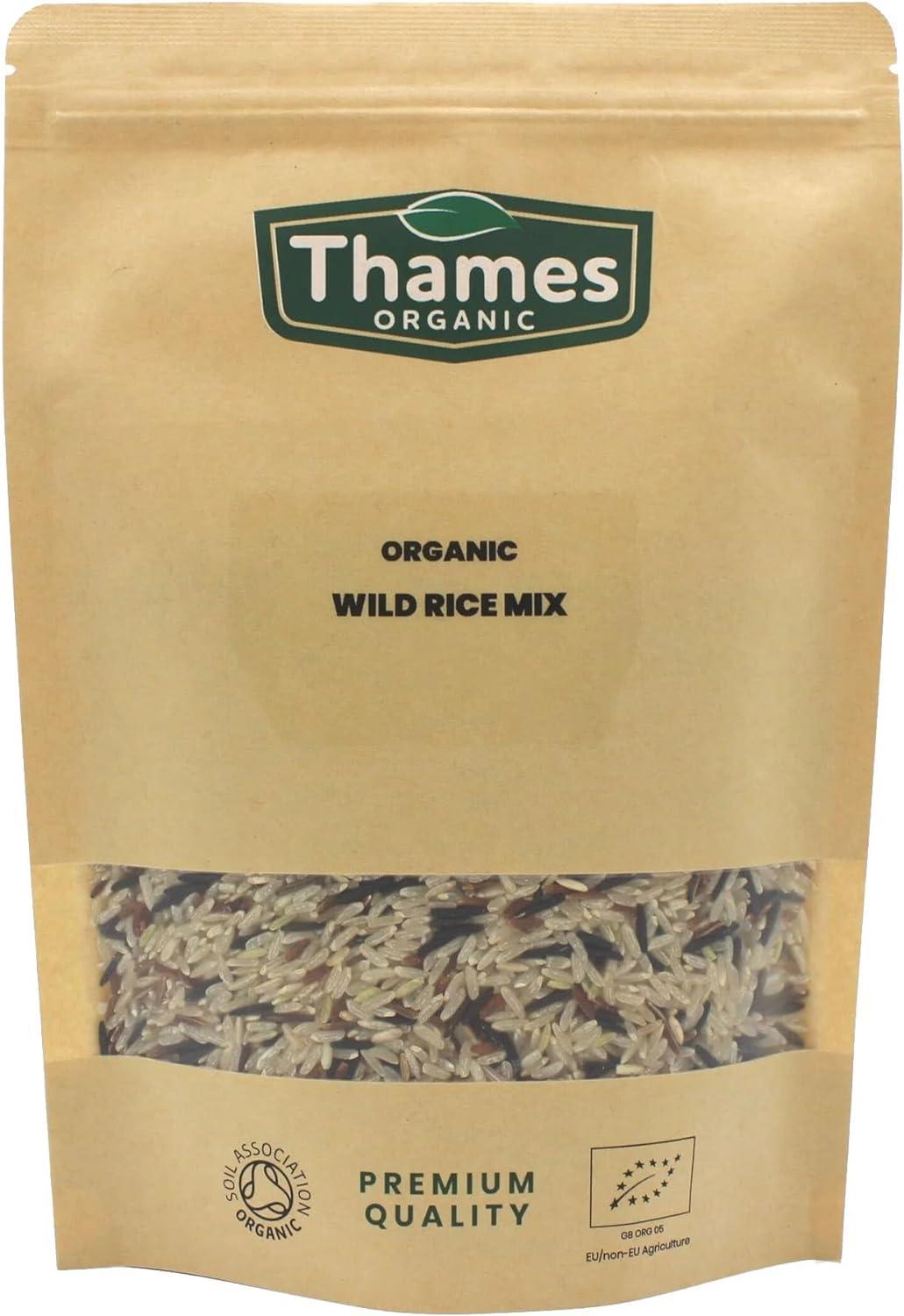 Organic Wild Rice Mix - Camargue Red Rice Long Grain Brown Rice - 500g ...
