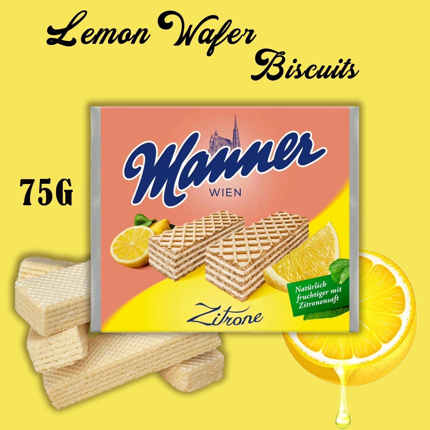 Manner Wafer Biscuit Pick N Mix - Choose From 4 Flavours | Lemon ...