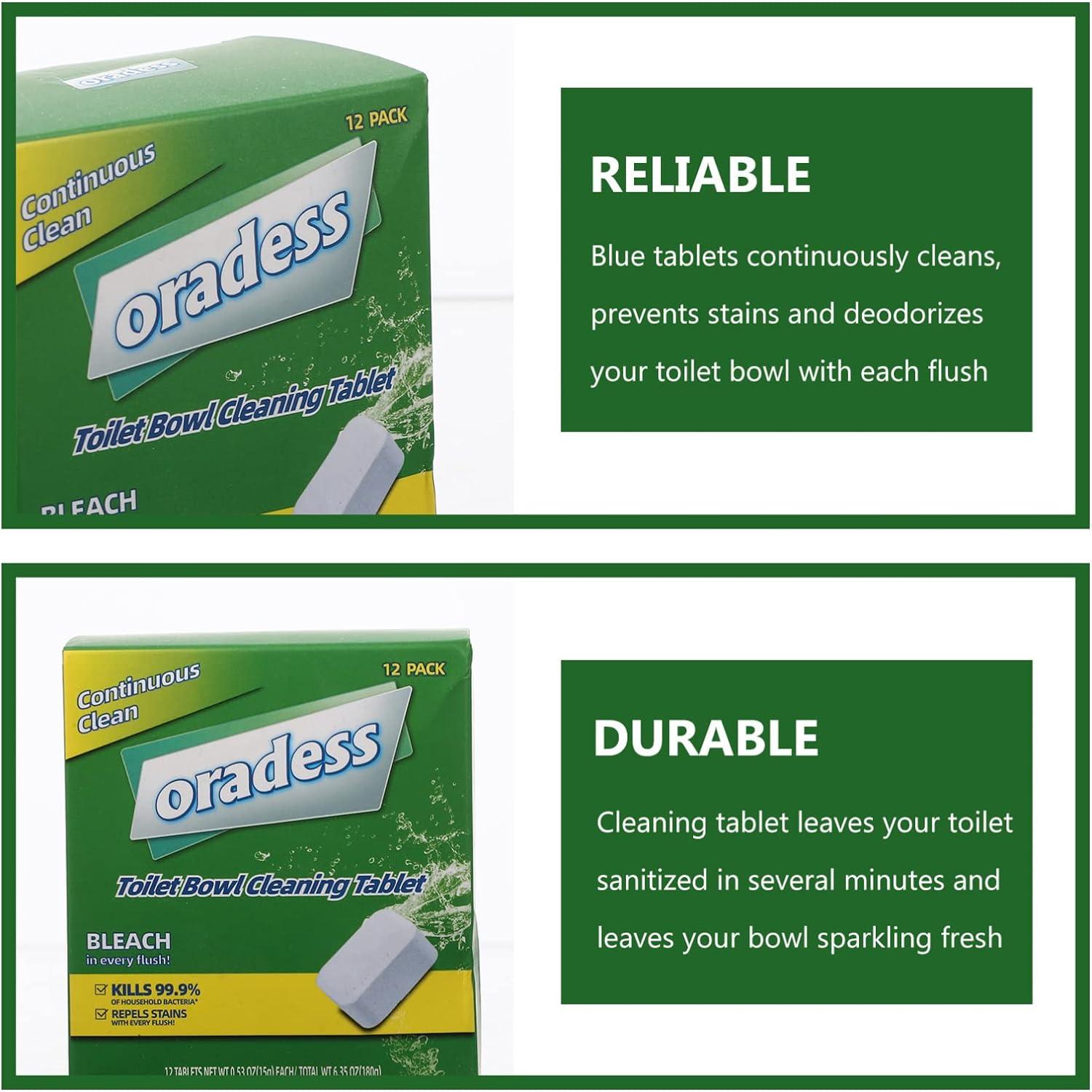 TOPBATHY 2 Boxes Toilet Bowl Cleaner Effervescent Tablet Toilet ...