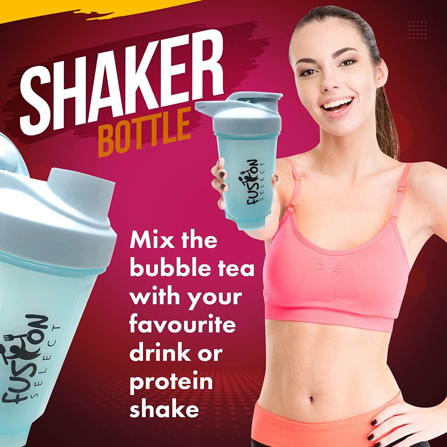 Fusion Select DIY Bubble Tea Kit Taro Flavor XL Boba Straws Shaker ...