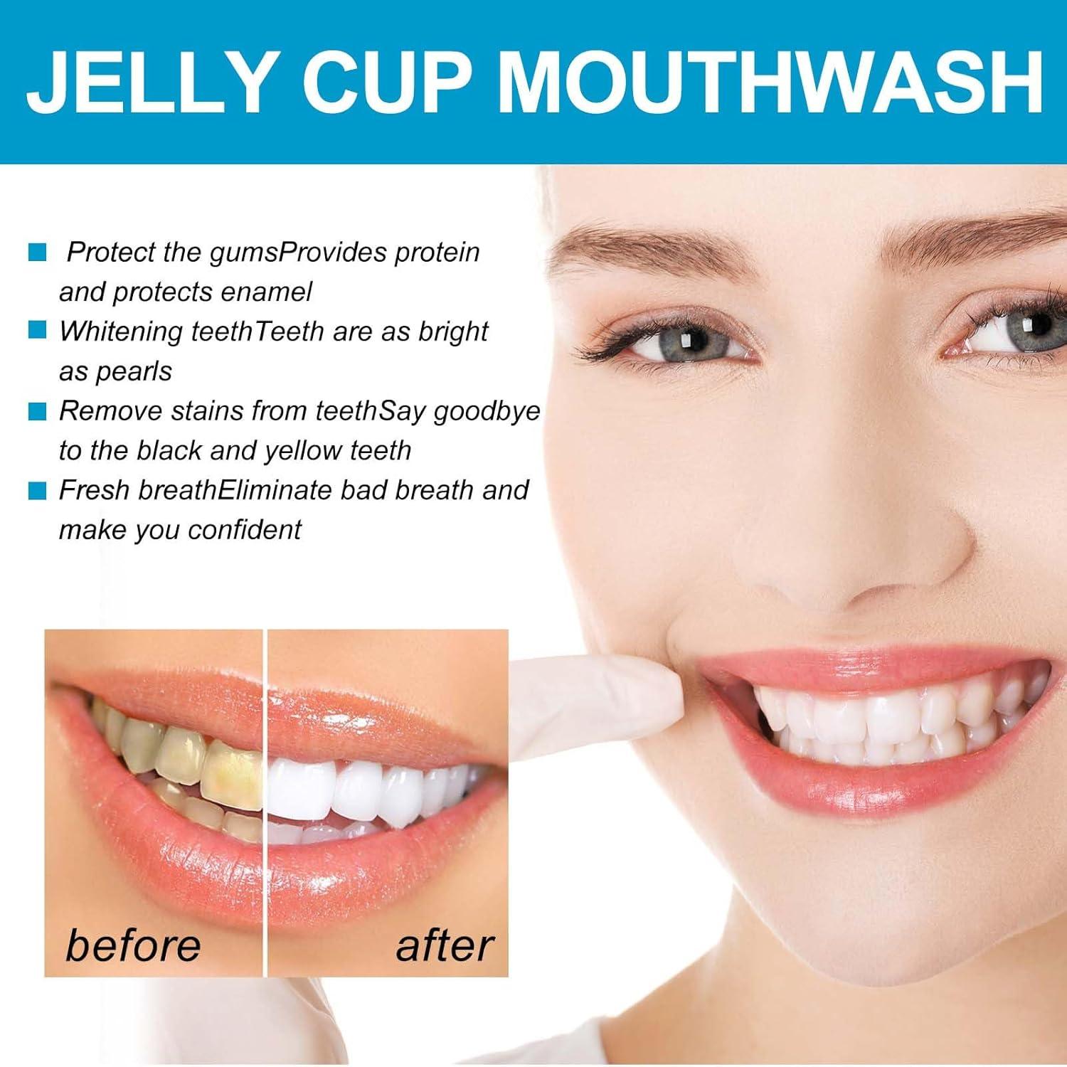 Oralheal Jelly Cup Mouthwash - Fresh Breath & Healthy Teeth | 10 Pack ...
