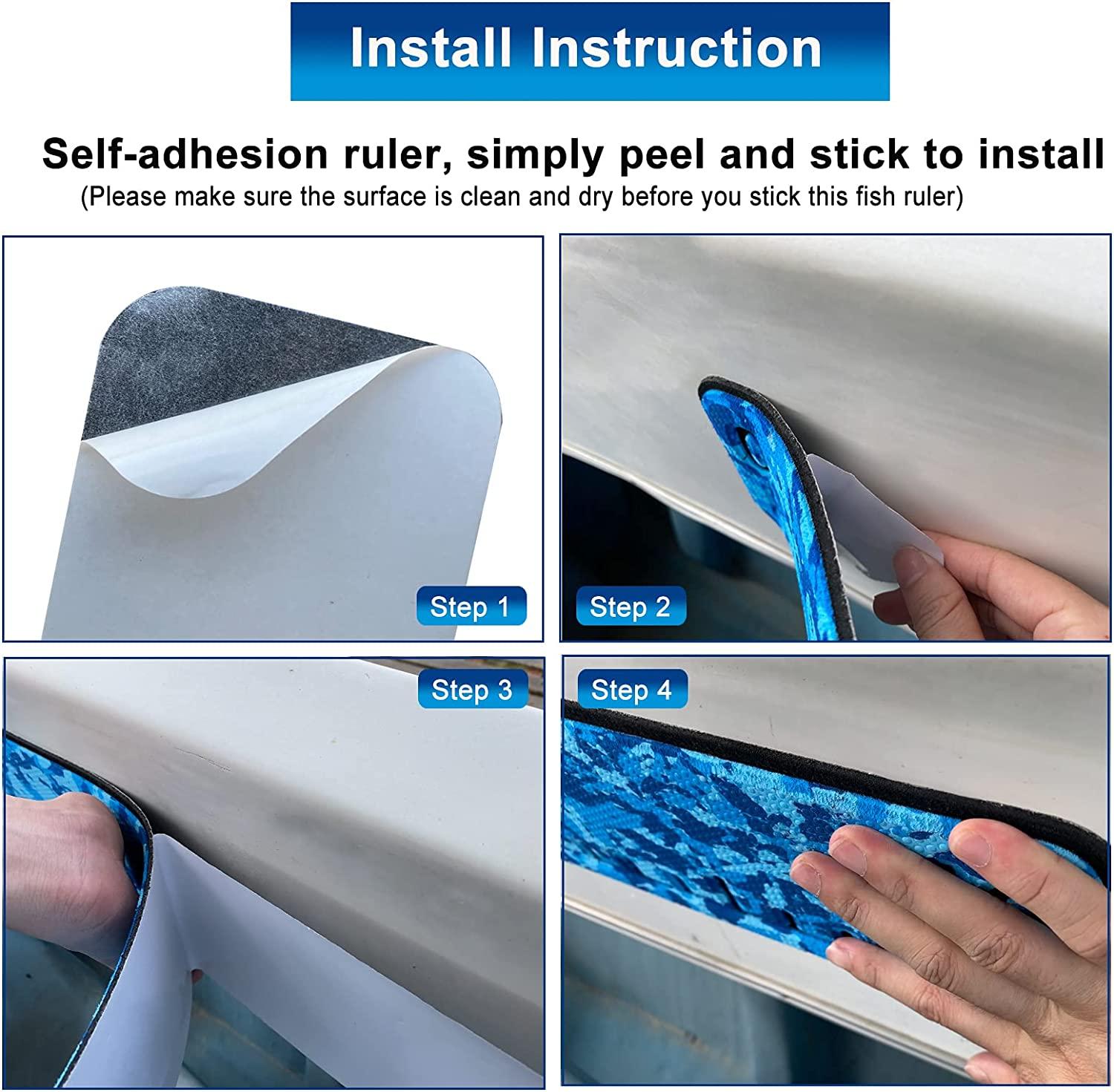 Foam Fish Ruler with Adhesive Backing EVA Fish Ruler for Boat ...