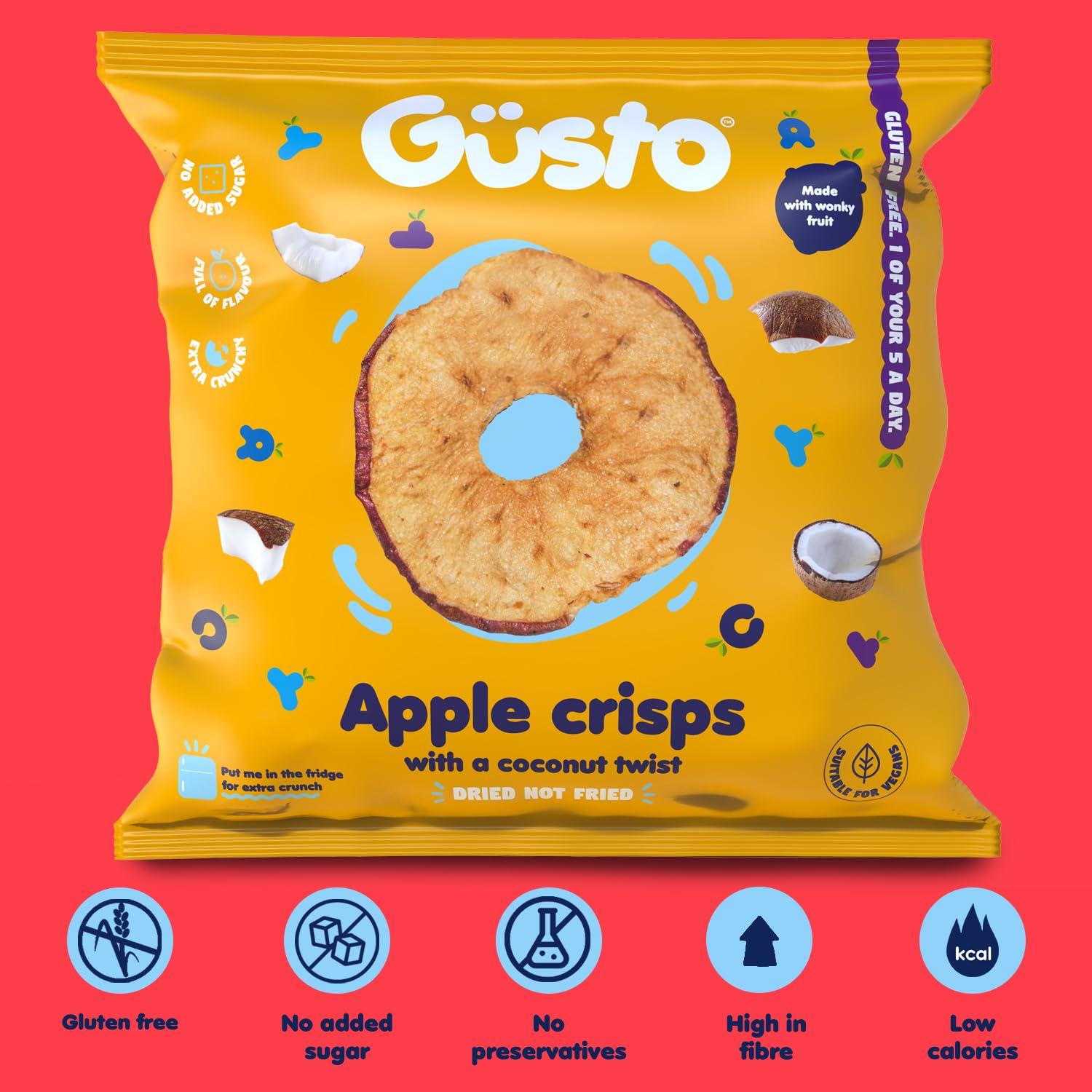 Buy Gusto Snacks: Crispy Apple Chips with Coconut | Vegan Gluten-Free ...