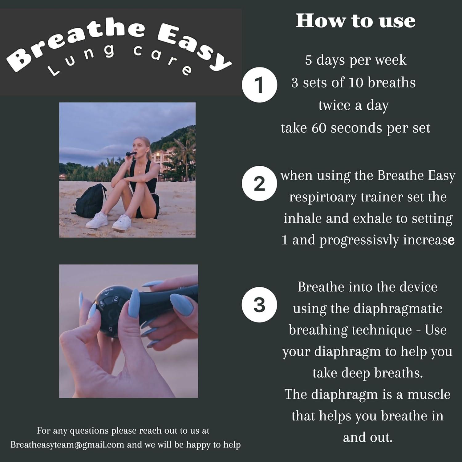 Breathe Easy | Lung Exerciser | Respiratory Therapy Trainer for ...