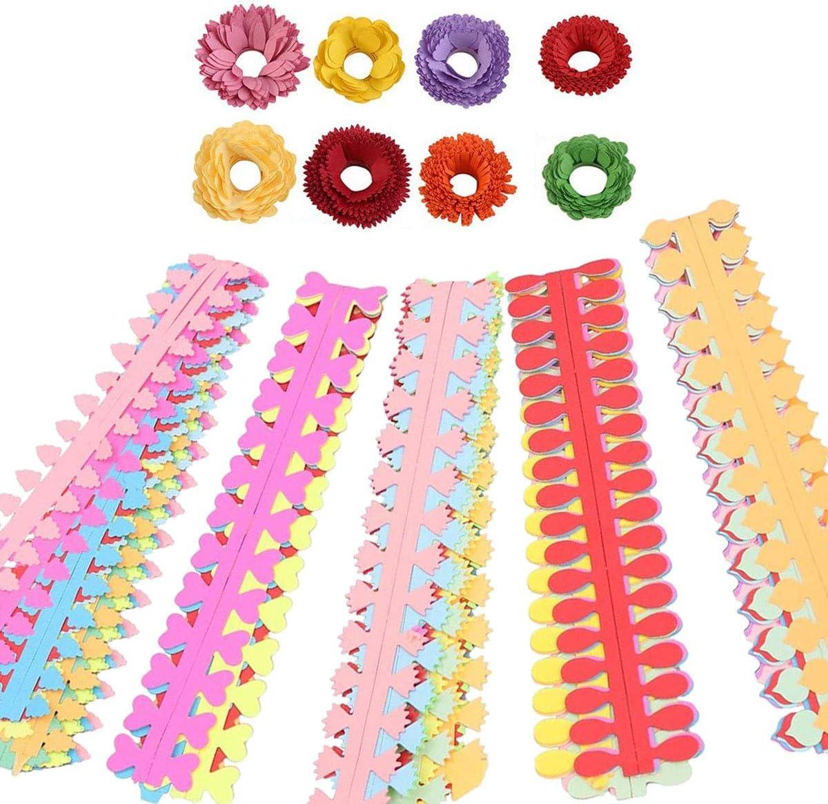 143 PCS Paper Quilling Strips Flower Design Set - Handmade Quilling ...