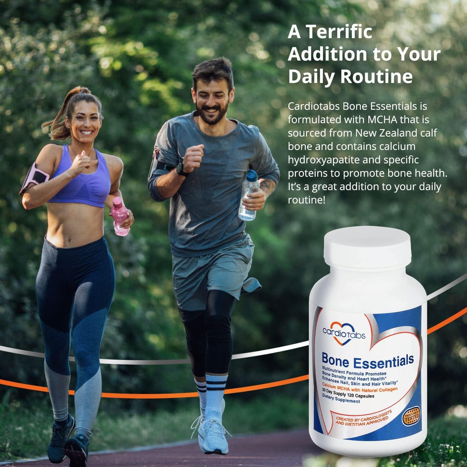 Cardiotabs Bone Essentials with MCHA & Collagen Calcium Supplement ...