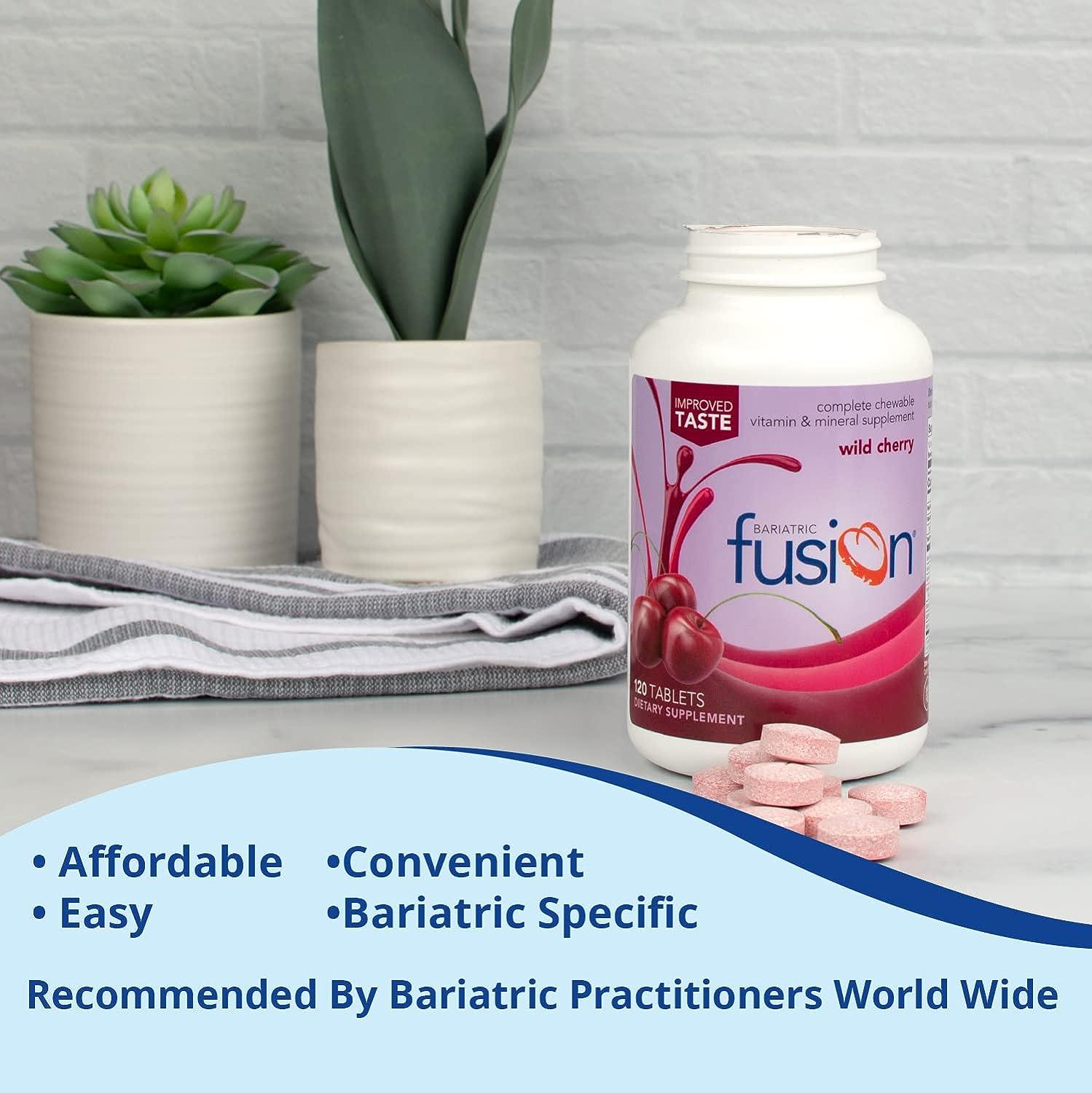 Bariatric Fusion Wild Cherry Chewable Multivitamin with Iron - 120 ...