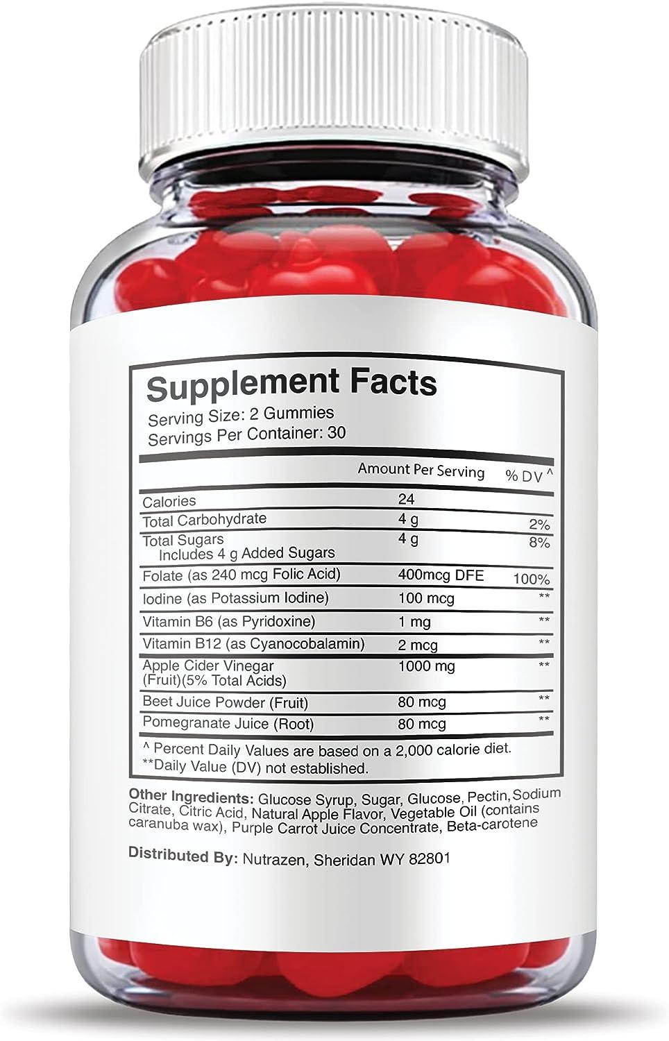 Ace Keto Gummies - Official Vegan Formula with ACV & B12 - 60 Gummies