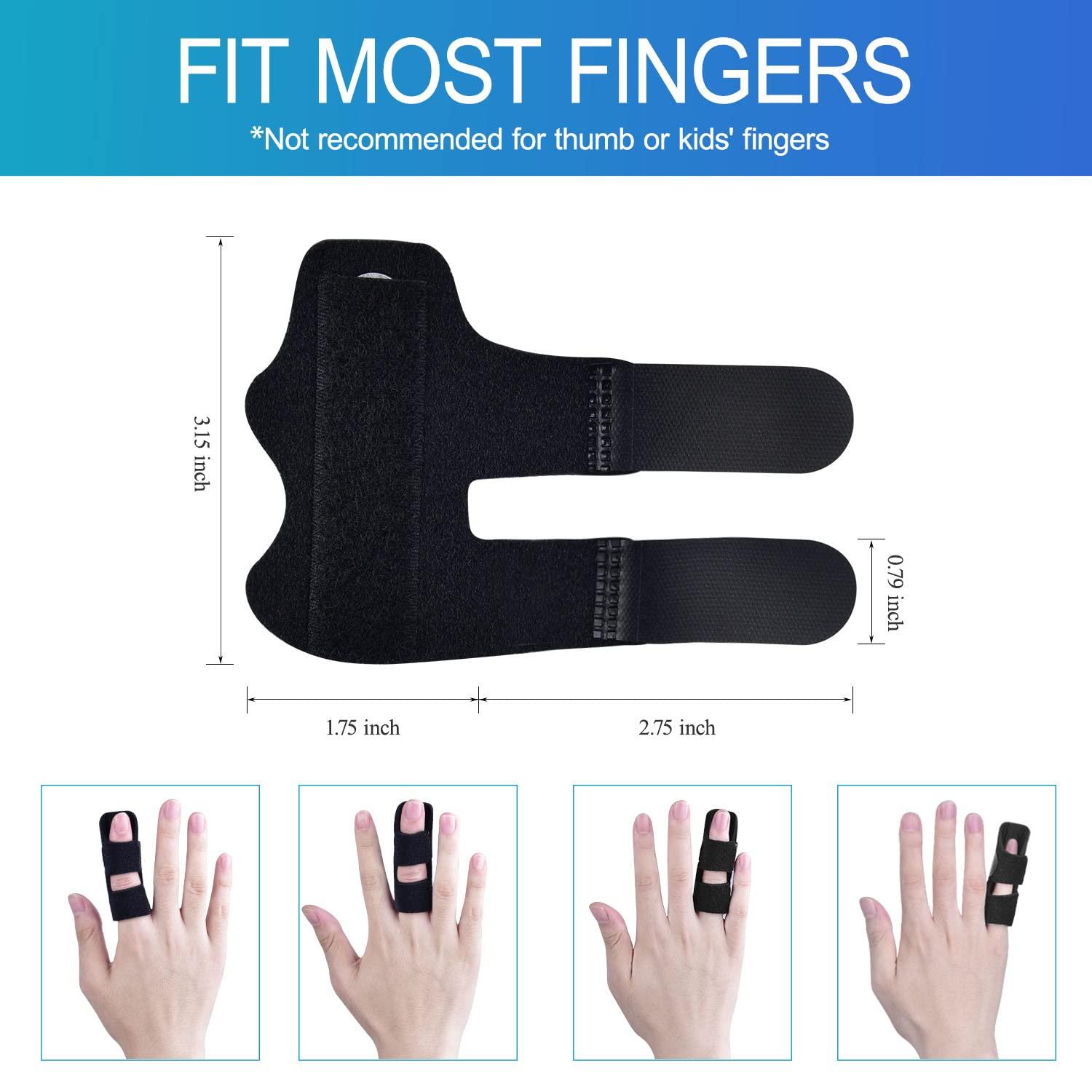 Sopito Finger Splints - 6pcs Finger Support Brace for Broken Fingers ...