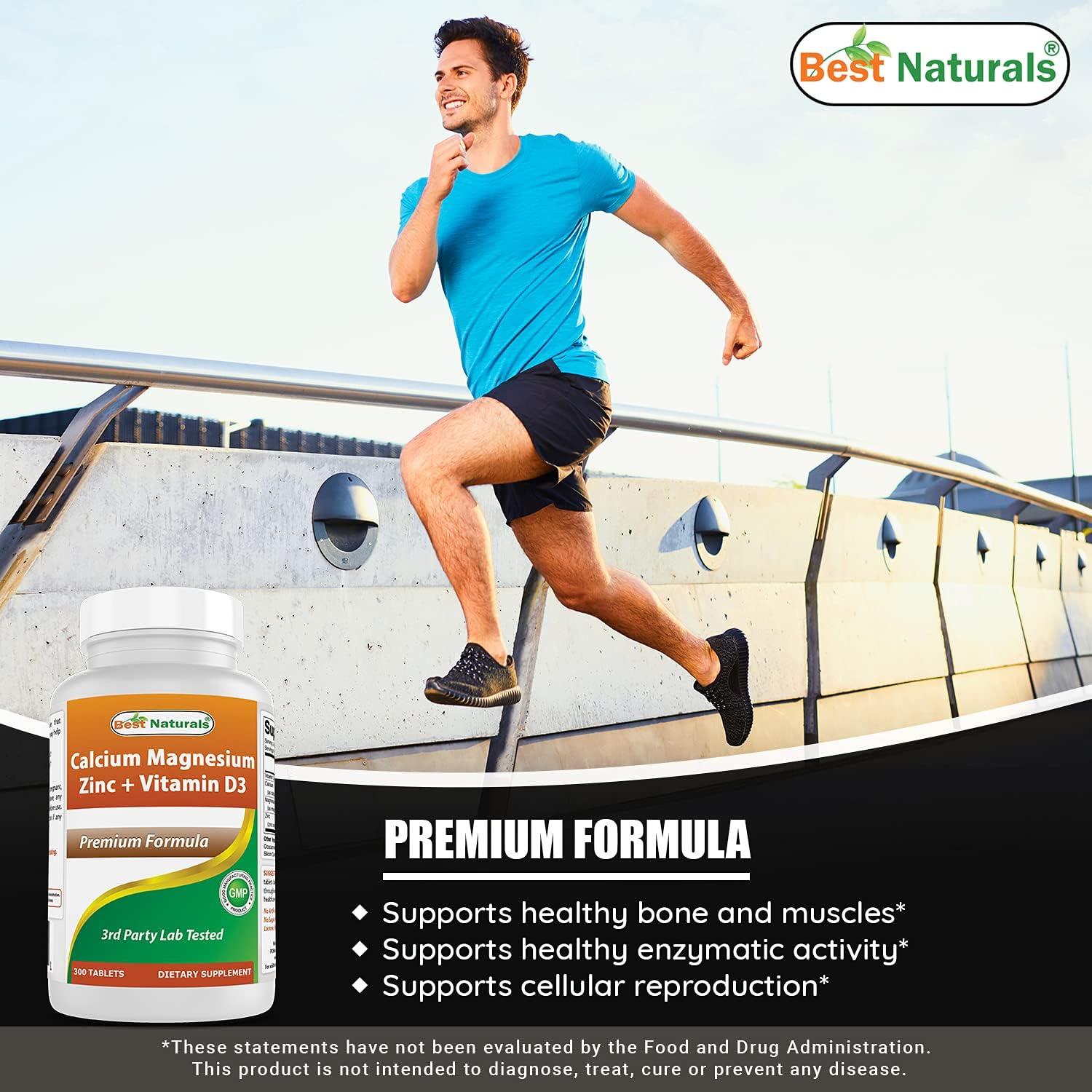 Best Naturals Calcium Magnesium Zinc with Vitamin D3 - 300 Tablets | Buy Now with Express ...