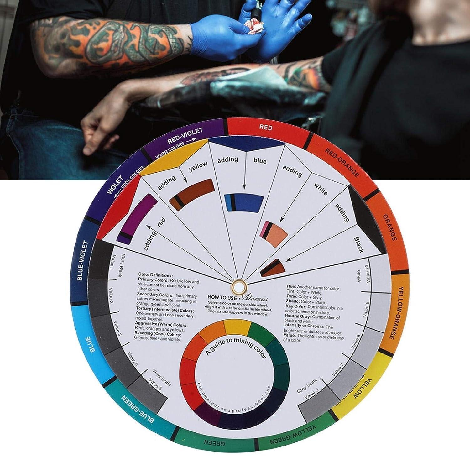 Multi-Color Tattoo Color Wheel Guide for Art Classroom & Business | Buy ...