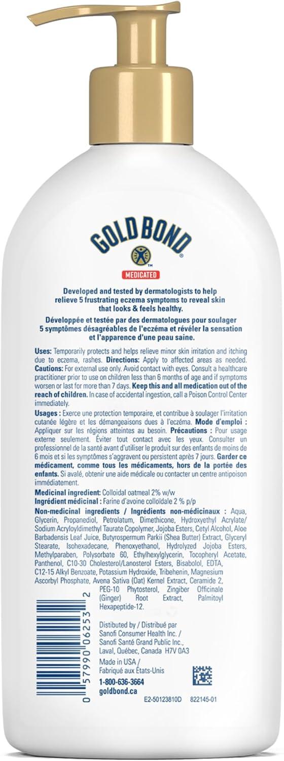 Gold Bond Medicated Eczema Relief Lotion - 396 mL Pump Bottle - Helps ...