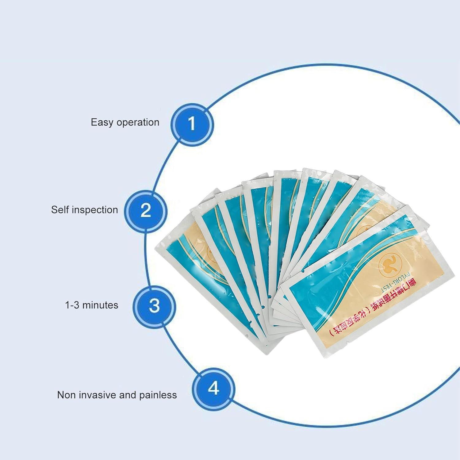 Helicobacter Pylori Antigen Test 10-Pack | H. Pylori Test Paper Set for ...