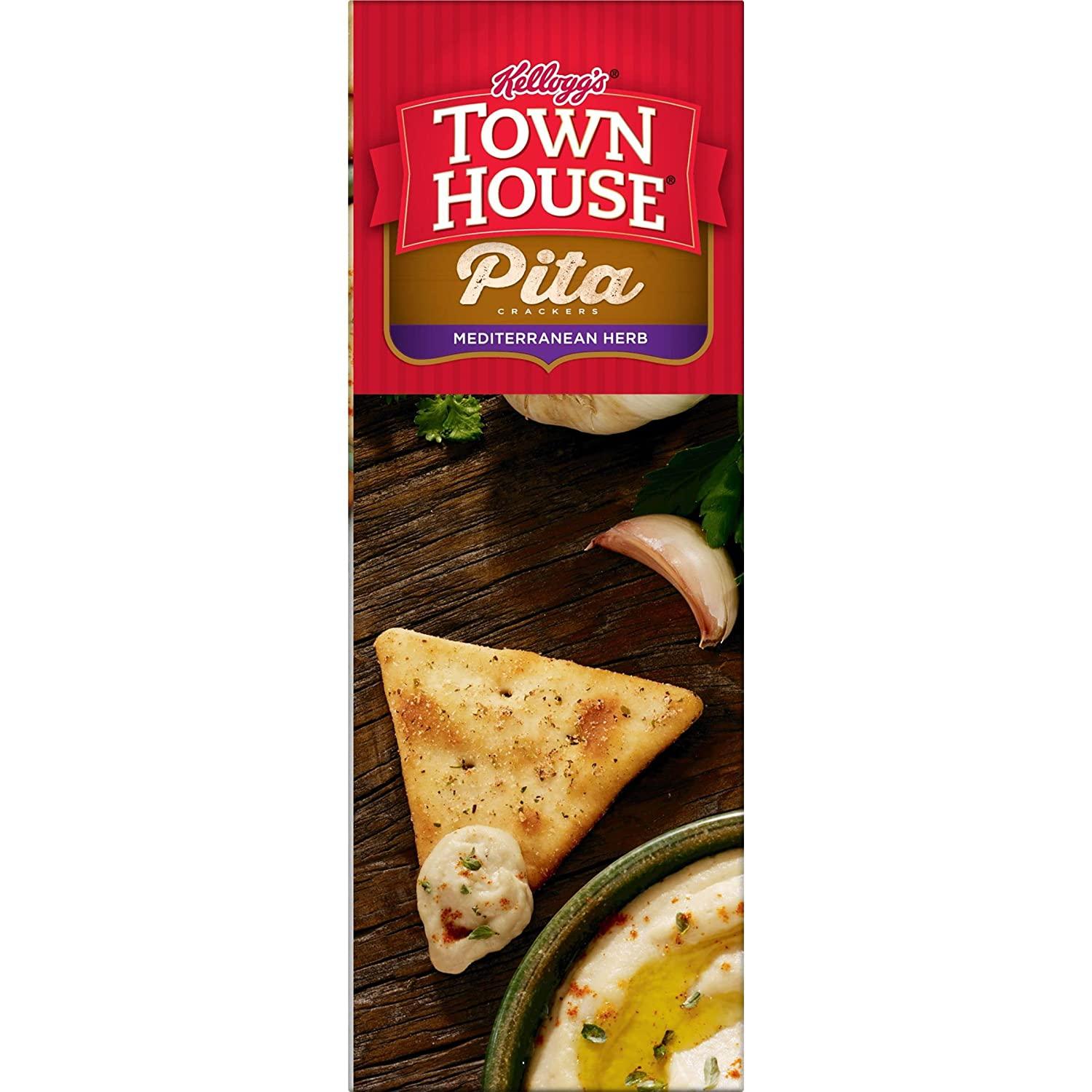Town House Mediterranean Herb Pita Crackers - 9.5oz Box - Perfect Party ...