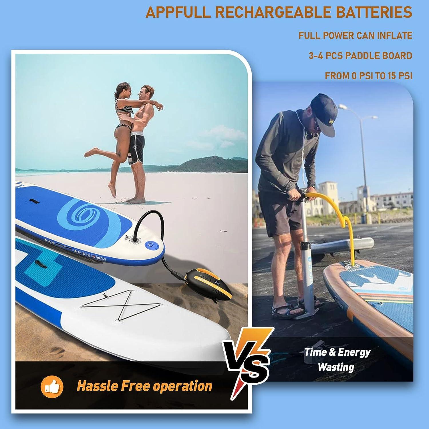 APPFULL 20PSI Electric Paddle Board Pump | Portable SUP Air Pump for ...
