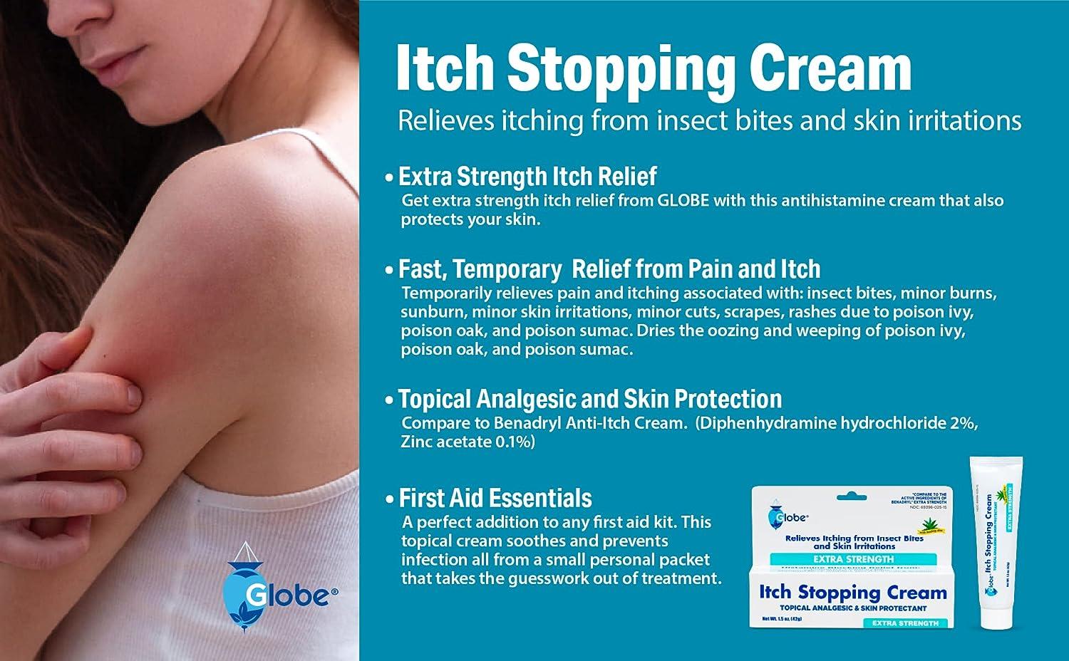 2 Pack Extra Strength Itch Stopping Cream - 1.5 Oz with Histamine ...