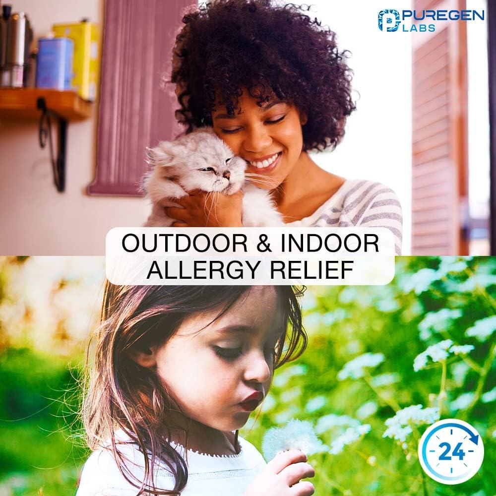 Puregen Labs Allergy Relief Loratadine 10mg 2 Pack - 200 Tablets Total ...