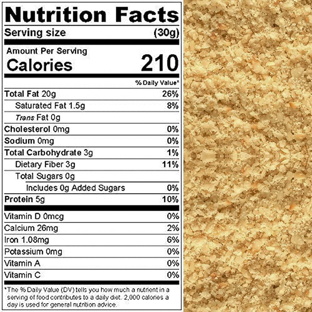 California Walnut Raw Flour 1 lb - Finely Ground for Healthy Baking ...
