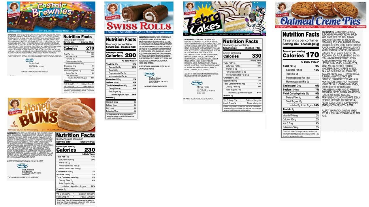 Little Debbie Variety Pack - Zebra Cakes, Cosmic Brownies, Honey Buns ...