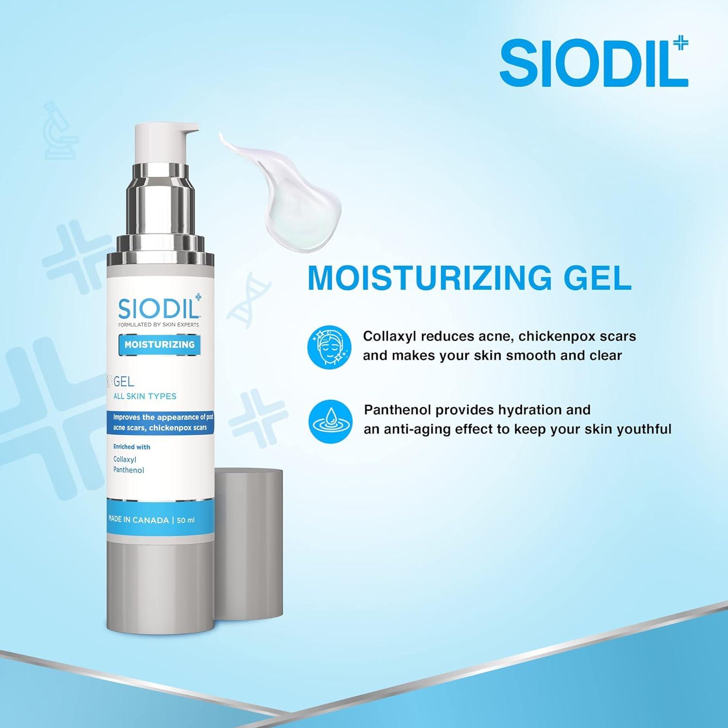 Siodil Moisturizing Scar Gel 50ml - Cruelty-Free & Non-Comedogenic ...