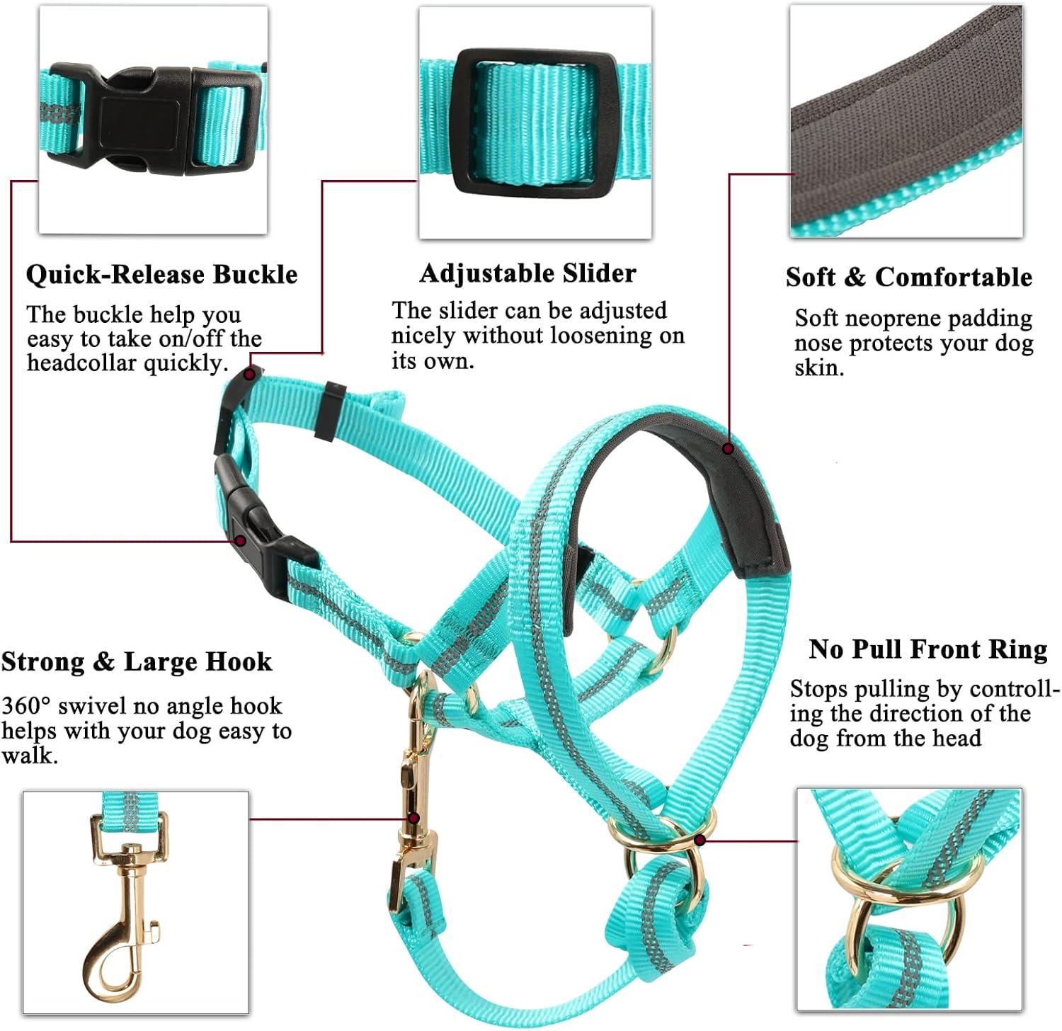 Barkeless Dog Handlebars - No Pull Reflective Training Device for ...