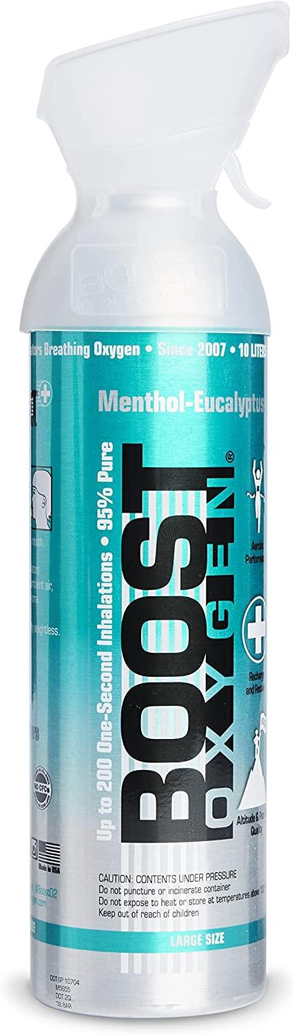 6 Pack Large 10-Liter Boost Oxygen Canister Bottle - Pure Natural ...