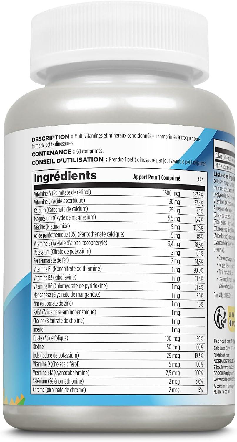 Kal Multisaurus Dinosaurs | Kids Vitamins | 60 Chewable Chewable ...