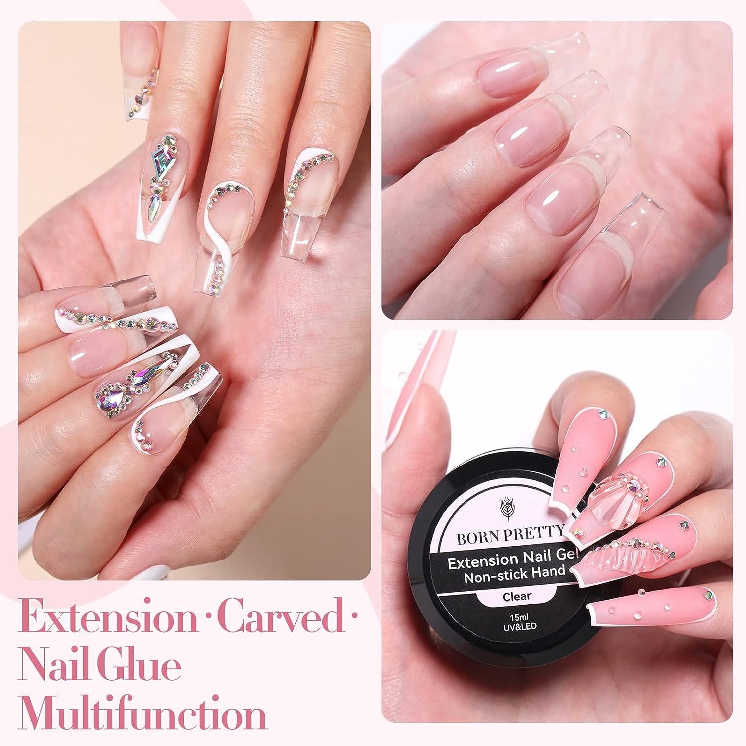 Non Stick Clear Nail Gel for Hand Extension by BORN PRETTY | Buy Now in ...