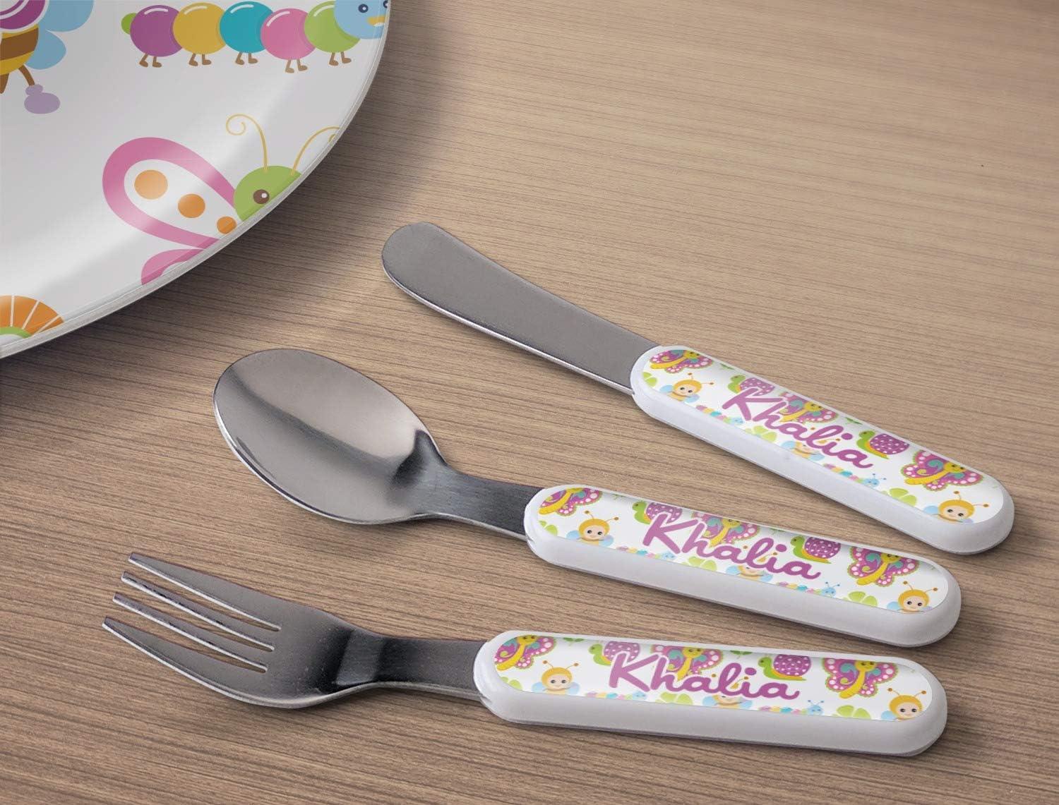 Personalized Butterflies Kid's Flatware - Custom Children's Silverware ...