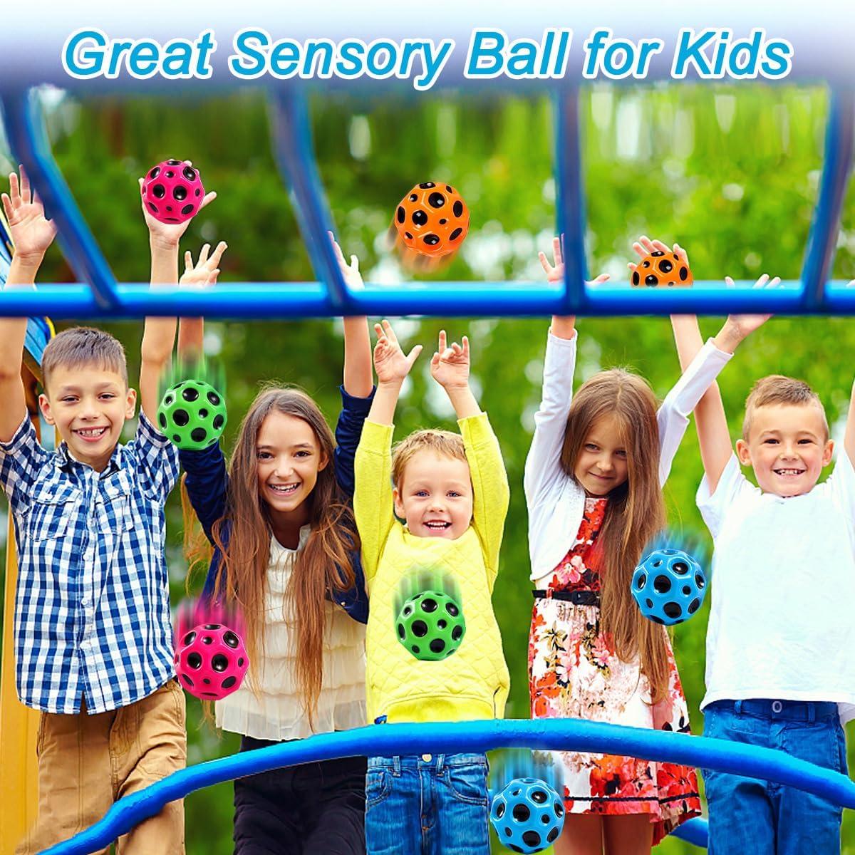 Buy Lgzin 4-Piece Astro Jump Ball Set - Original Moon Balls for Stress ...