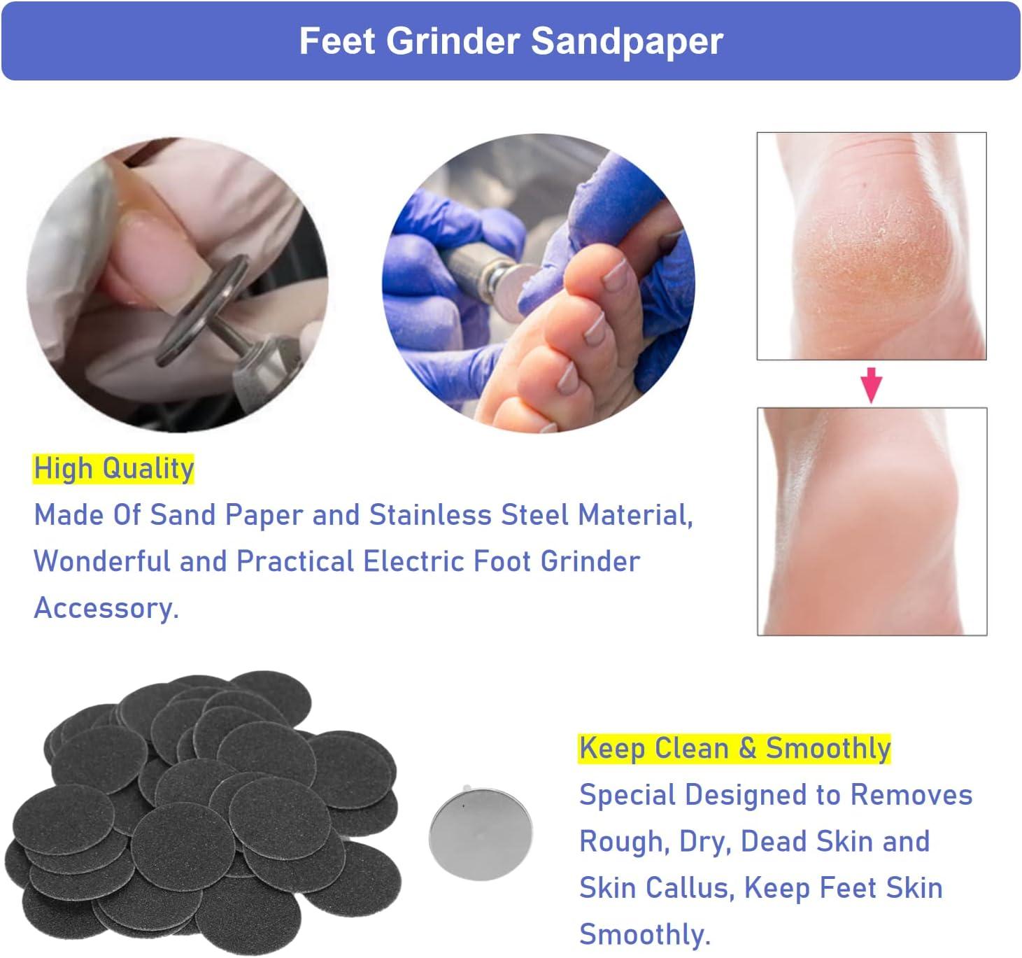 50 pcs Foot Grinder Sandpaper - Electrical Cornel Remover & Pedicure ...