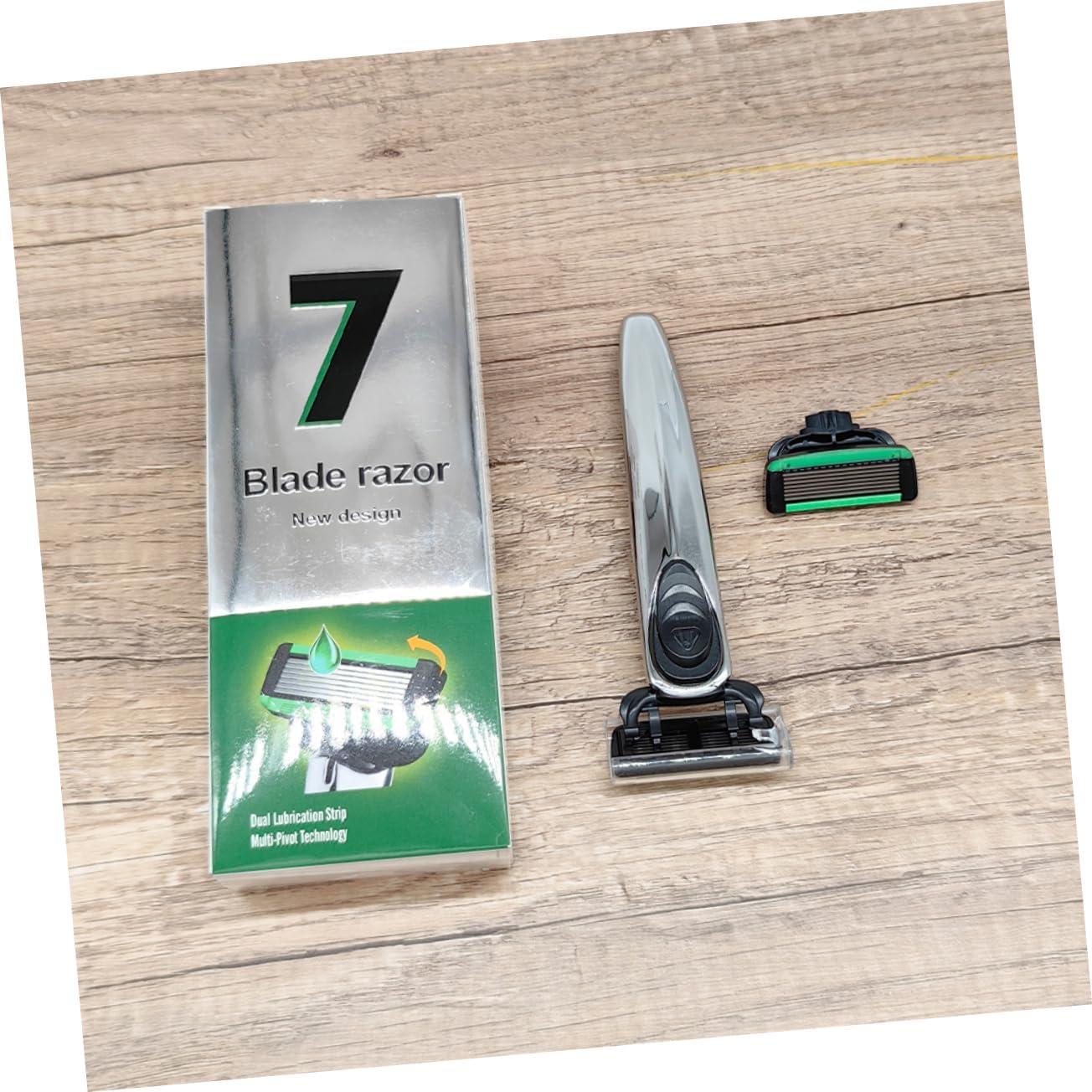 Professional Men's Razor Set - Metal Short Handle Double-Edged Razor ...