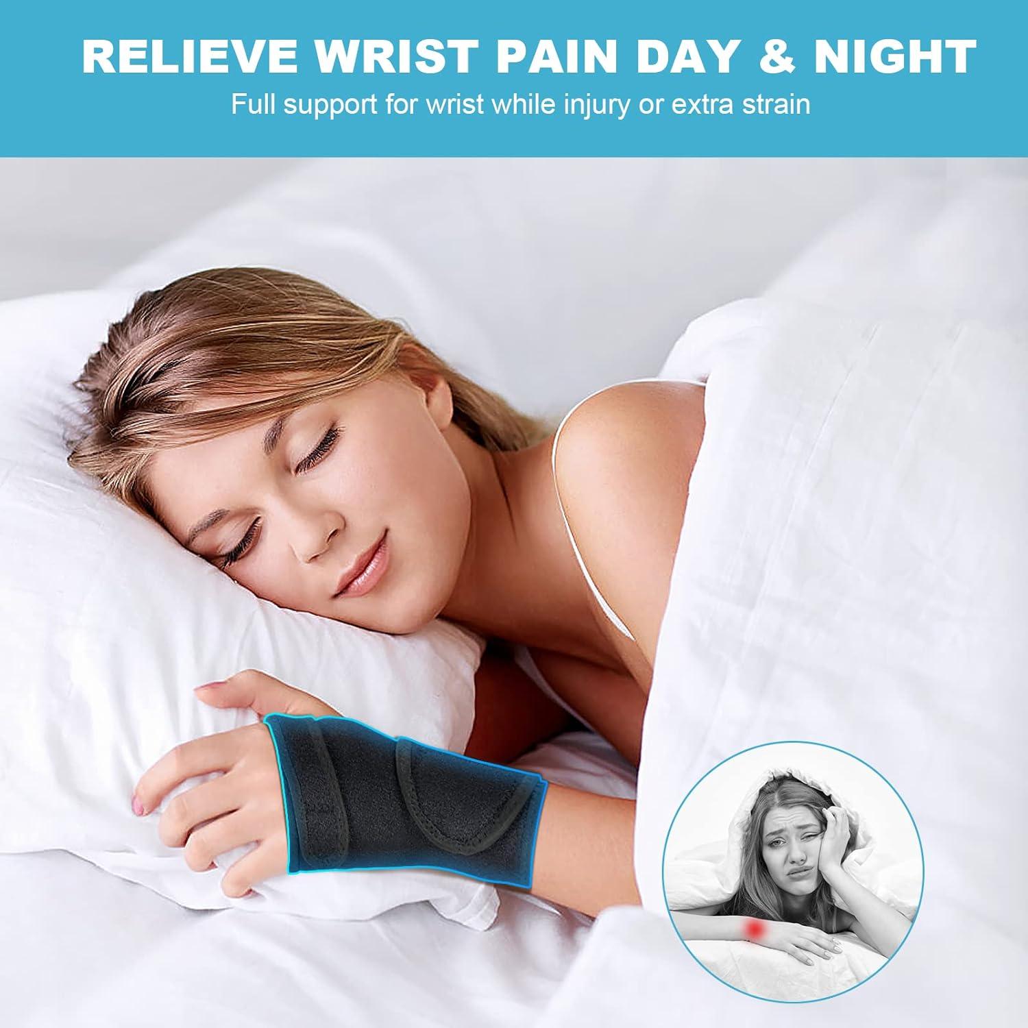 ACWOO Adjustable Wrist Strap Compression Splint - Left Hand Support for ...