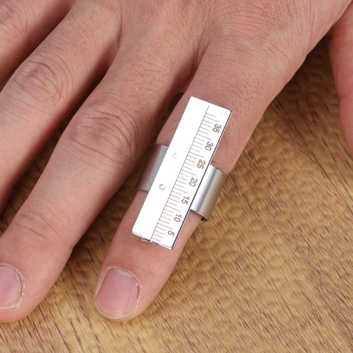 Buy Healifty Finger Ruler Measuring Scale - Stainless Steel Endo Gauge ...