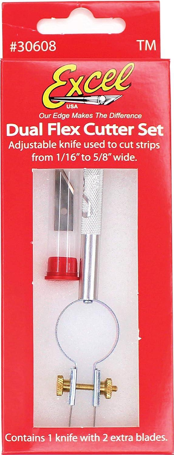 Excel Blades 30608 Dual Strip Cutter - Adjustable Width Twin Blade ...