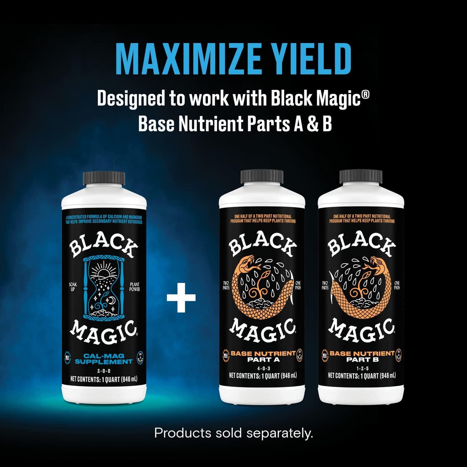 Black Magic Cal-Mag Supplement - Concentrated 2-0-0 Formula with ...