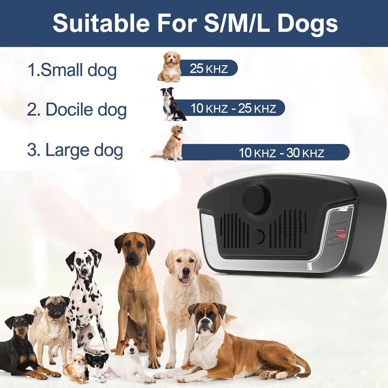 LOFFU Barking Control Devices Ultrasonic Anti Barking Devices with 3 ...
